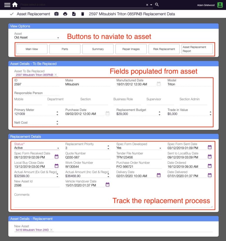 How can I manage Asset Replacement? - Formbird
